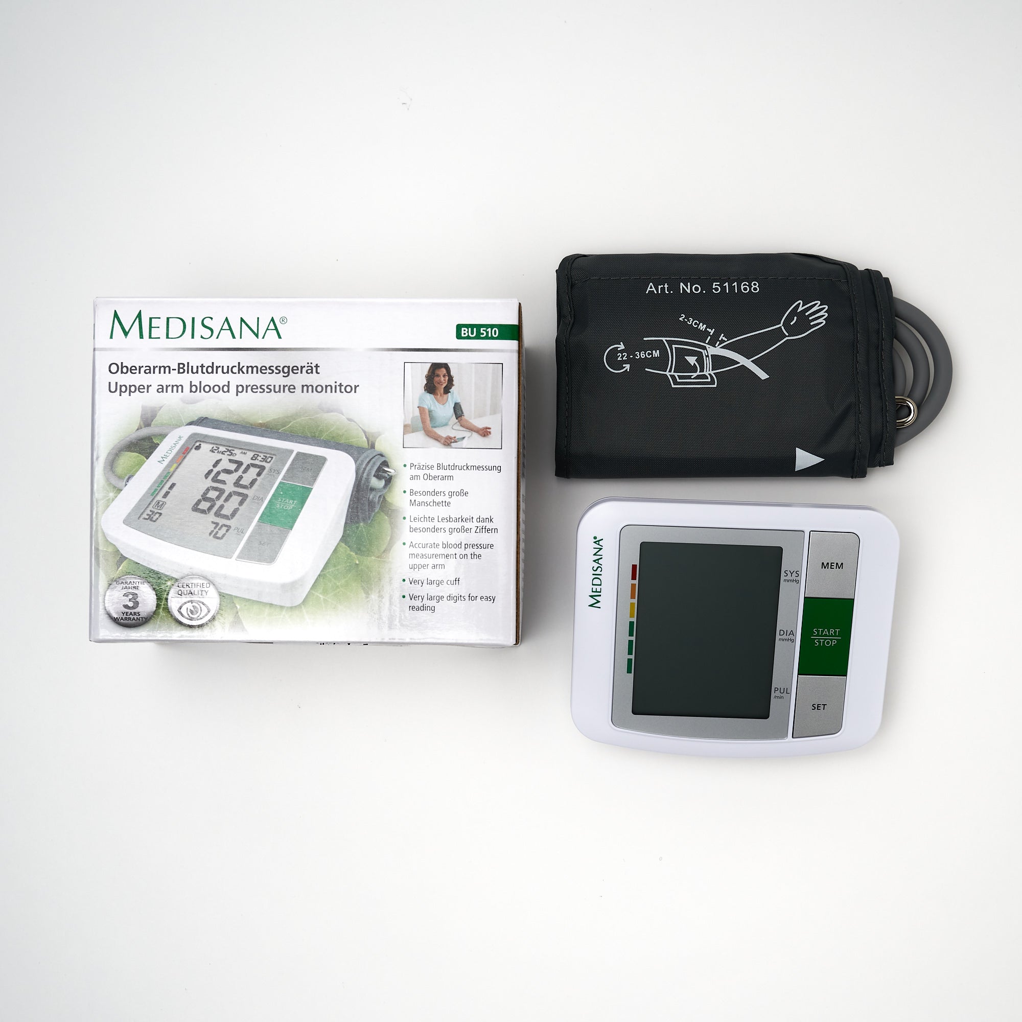 Medisana Upper Arm Blood Pressure Monitor – Physio&More